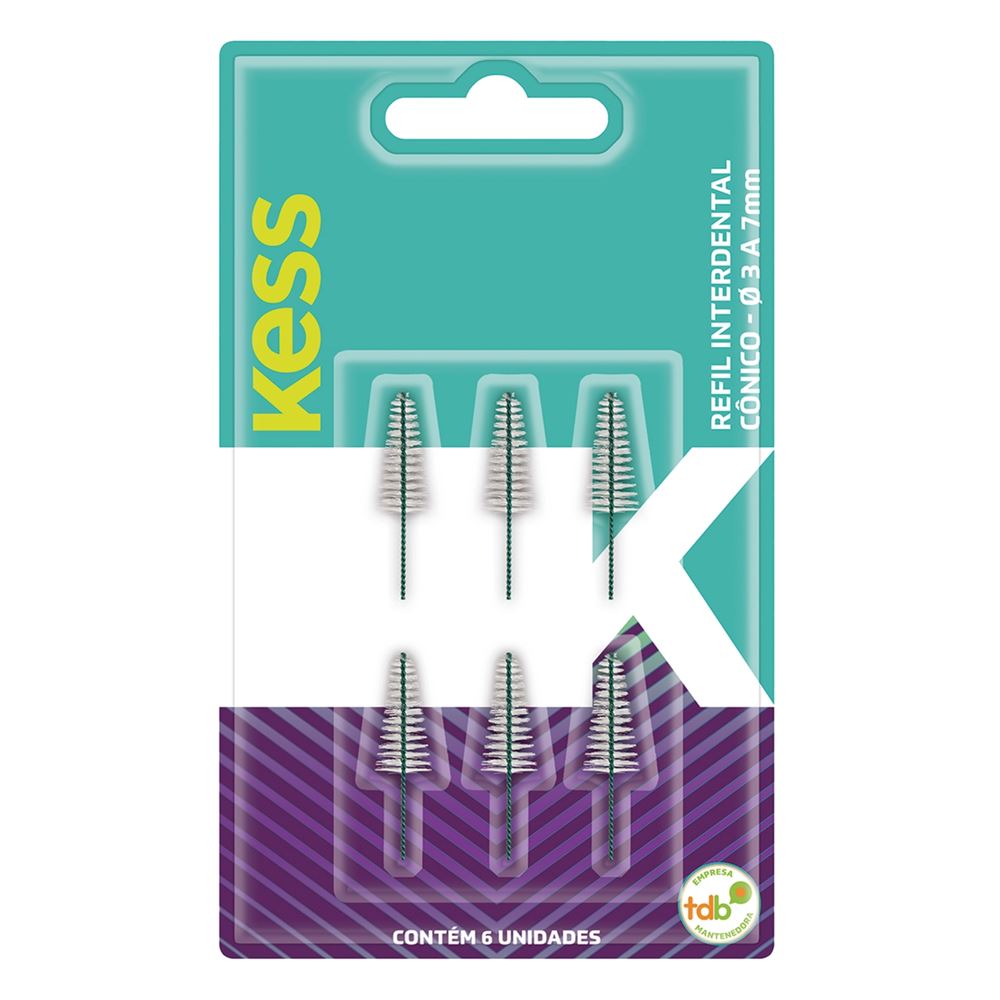 Refil de Escova Interdental Kess Cônico C/6un | Armazém dos Cosméticos