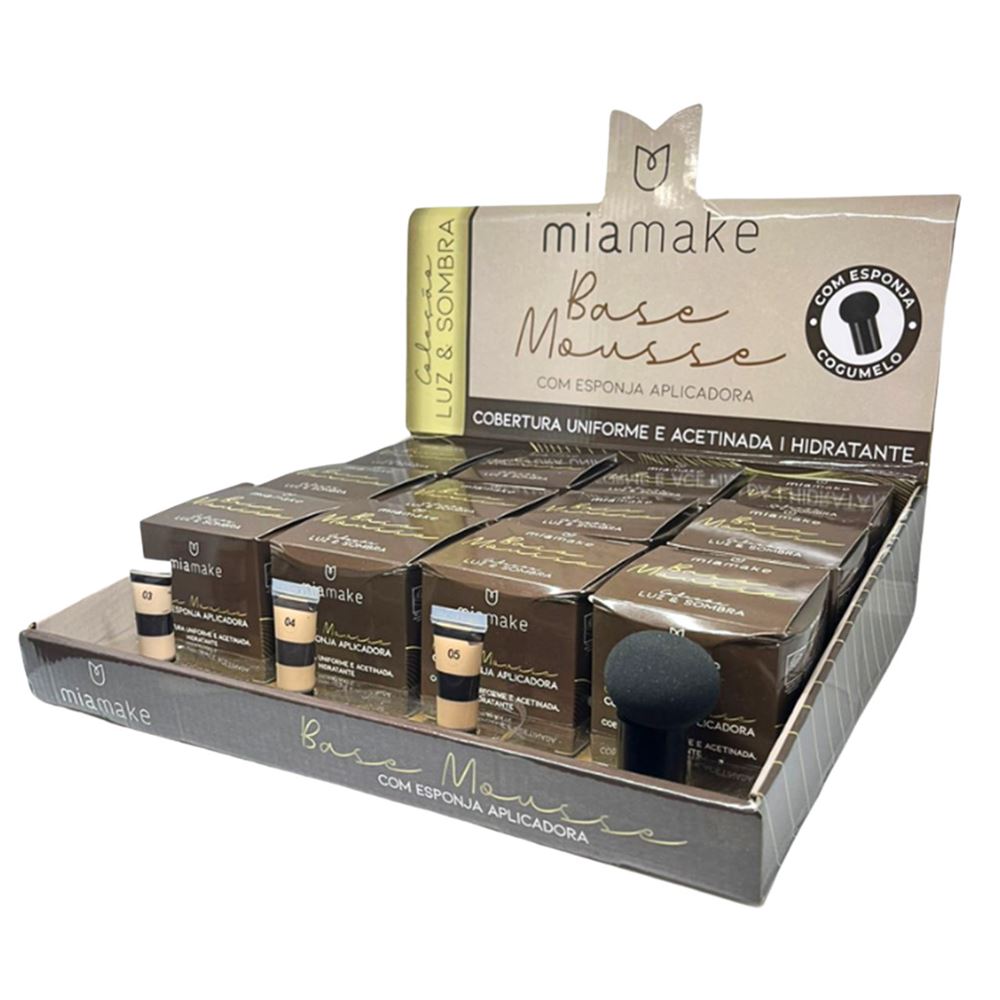 BASE MOUSSE MIA MAKE MEDIA 535 C/12 | Armazém dos Cosméticos