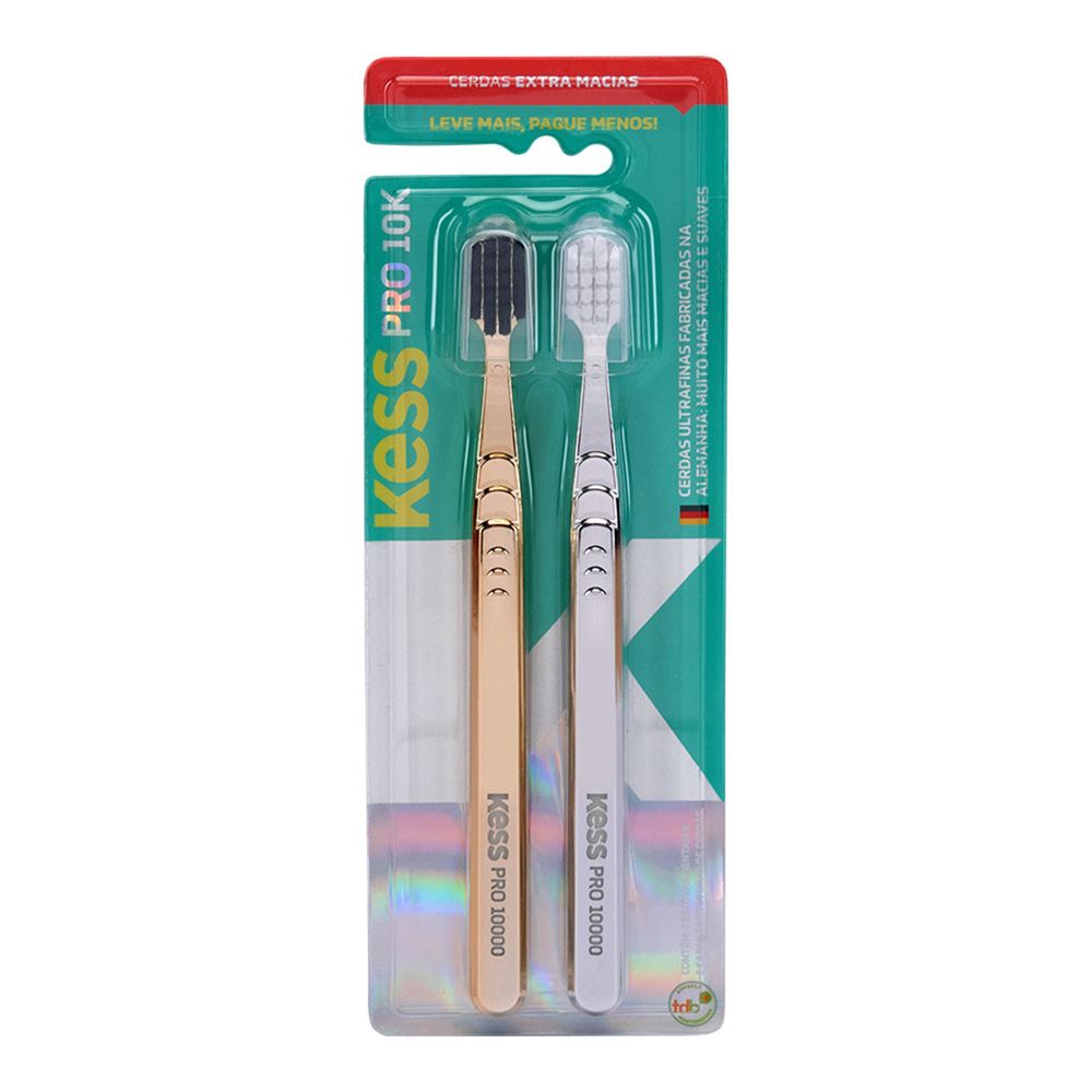 Pack Escova Dental Kess Pro 10k Metallic | Armazém dos Cosméticos