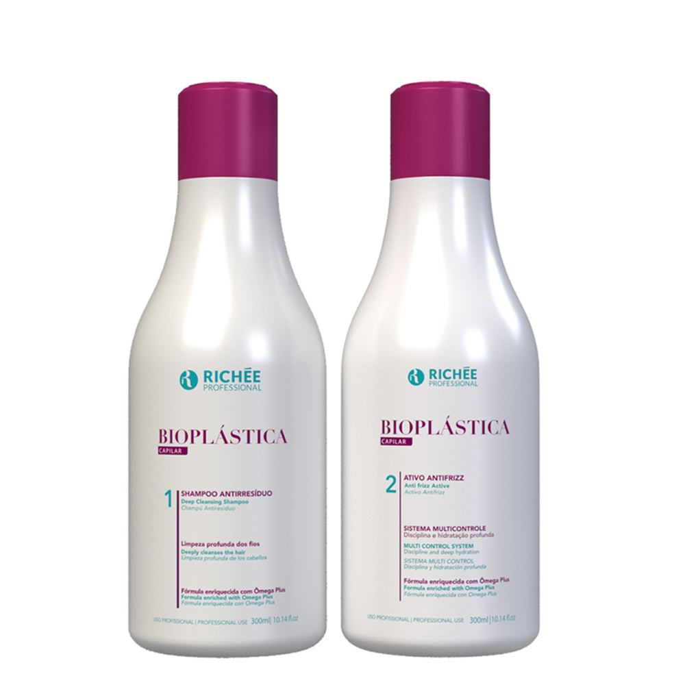 Kit Richée Professional Bioplástica Shampoo+Texturizador 300Ml ...